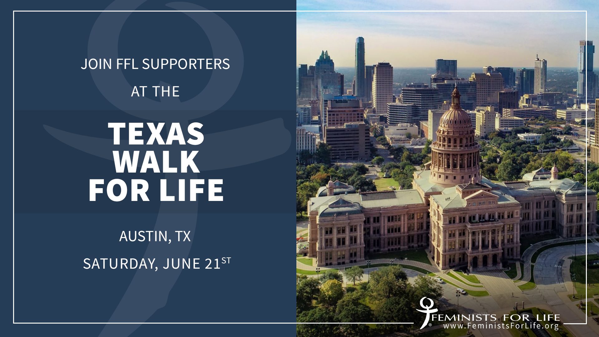 Join FFL supporters at the Texas Walk for Life - Feminists for Life